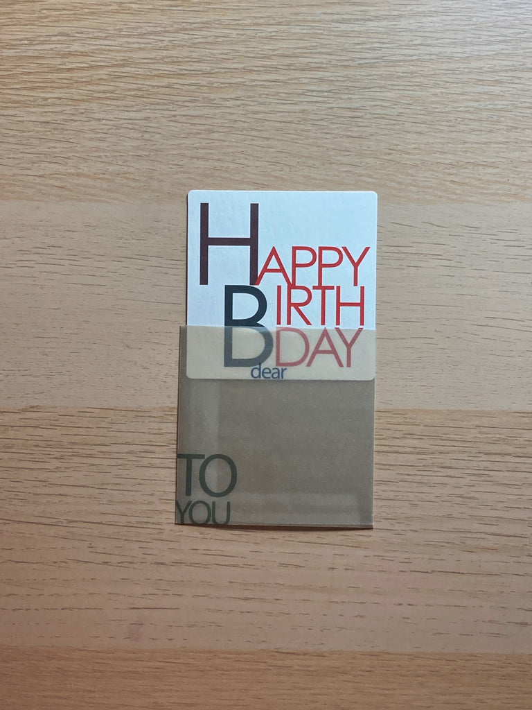 SALE Square Greeting Card [Happy Birthday] – Beni Online Shop